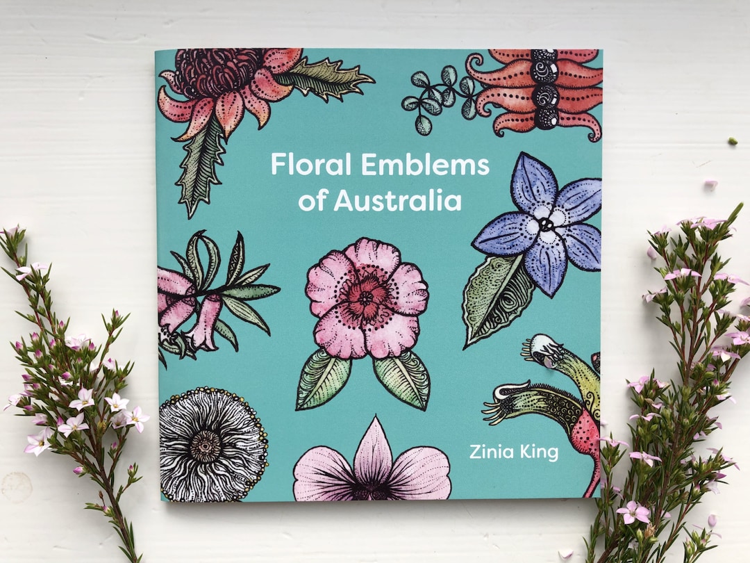 Floral Emblems of Australia - Simple Flower Learning Book for Baby - Etsy