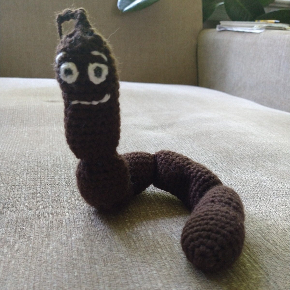 Mr. Turdy! Crochet Poop - Amigurumi Crap - a Poseable, Squishy, Happy ...