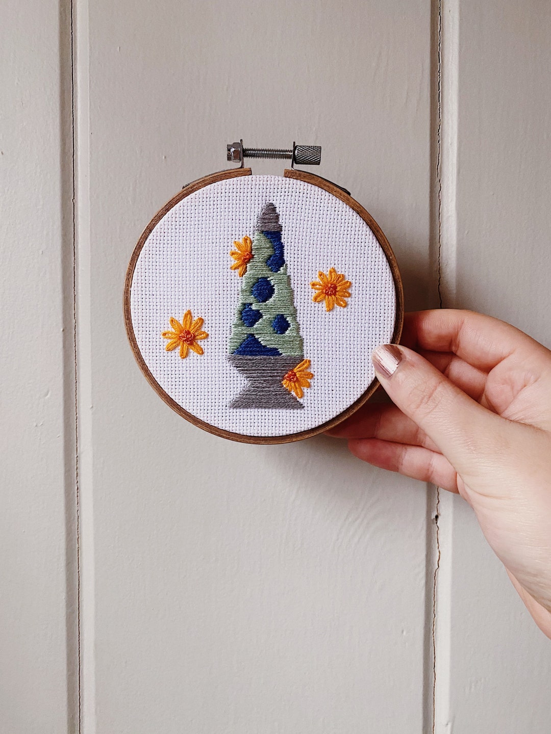 Lava Lamp Psychedelic Embroidery Modern Cross Stitch - Etsy