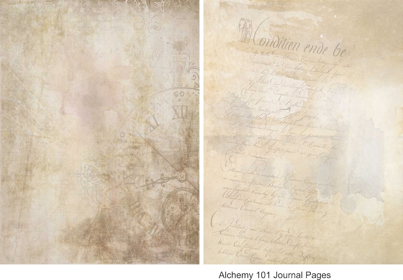 Alchemy 101 Papers, 5x7pages,junk Journal, Mini Album, Vintage,ephemera ...