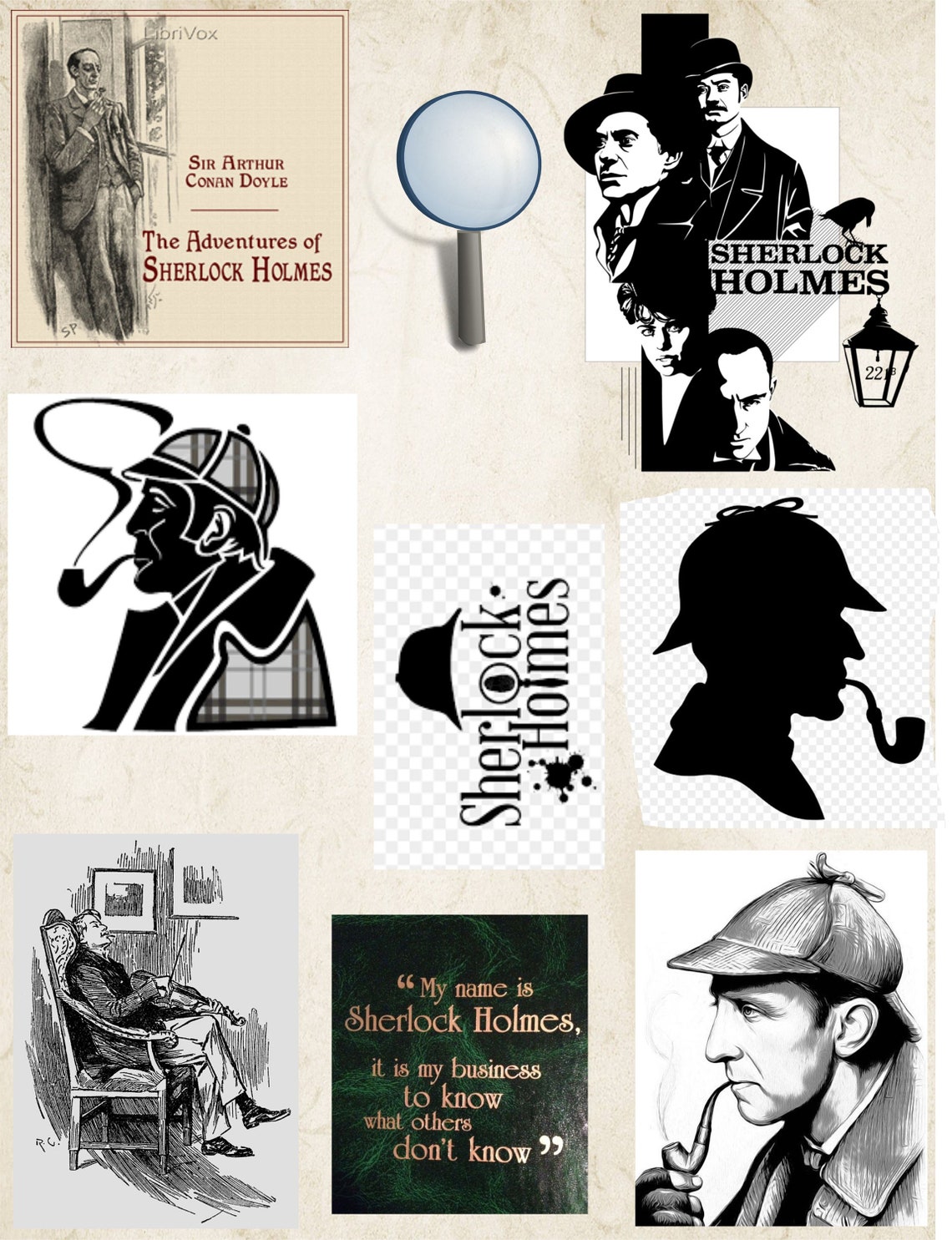Sherlock is Puzzled Cut & Creates Sherlock Lovers OR Vintage - Etsy