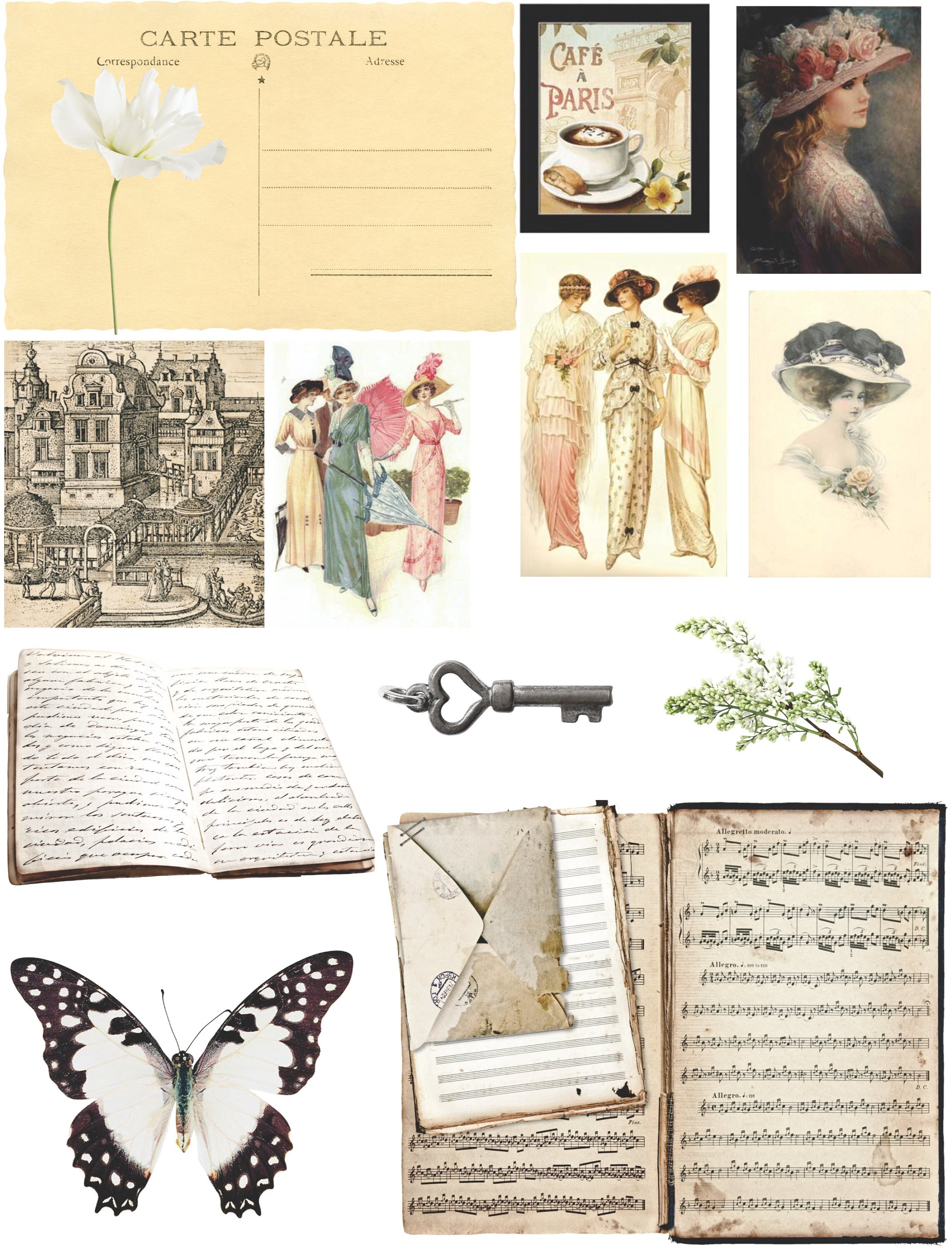 Junk Journal Mini with Keys Mini Album Vintage Cut & | Etsy