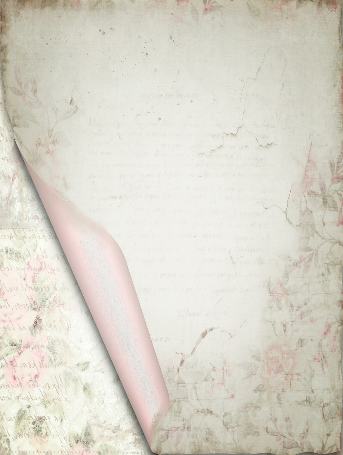 Pink & Green A4 Paper Collection | Etsy