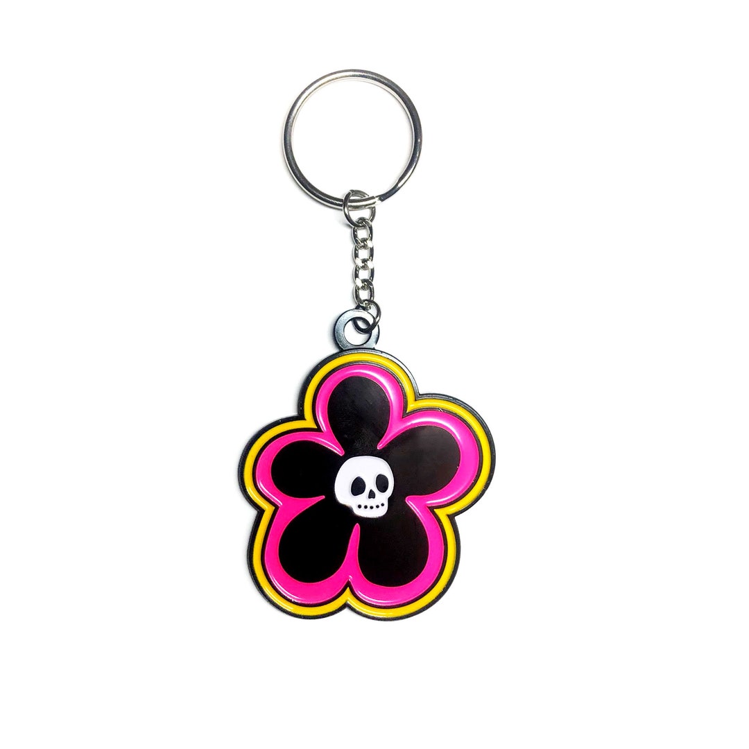 Flower Power Keychain - Etsy
