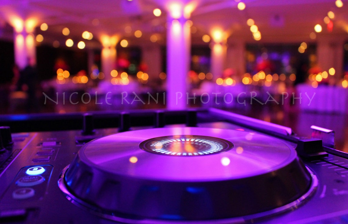 Turntable in Lights - DJ - Music - Fine Art Photography - Etsy