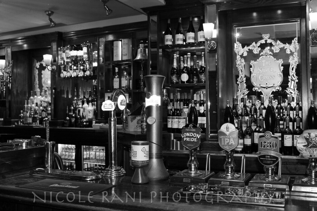 The Silver Cross - London, England - Pub - Restaurant - Black and White ...