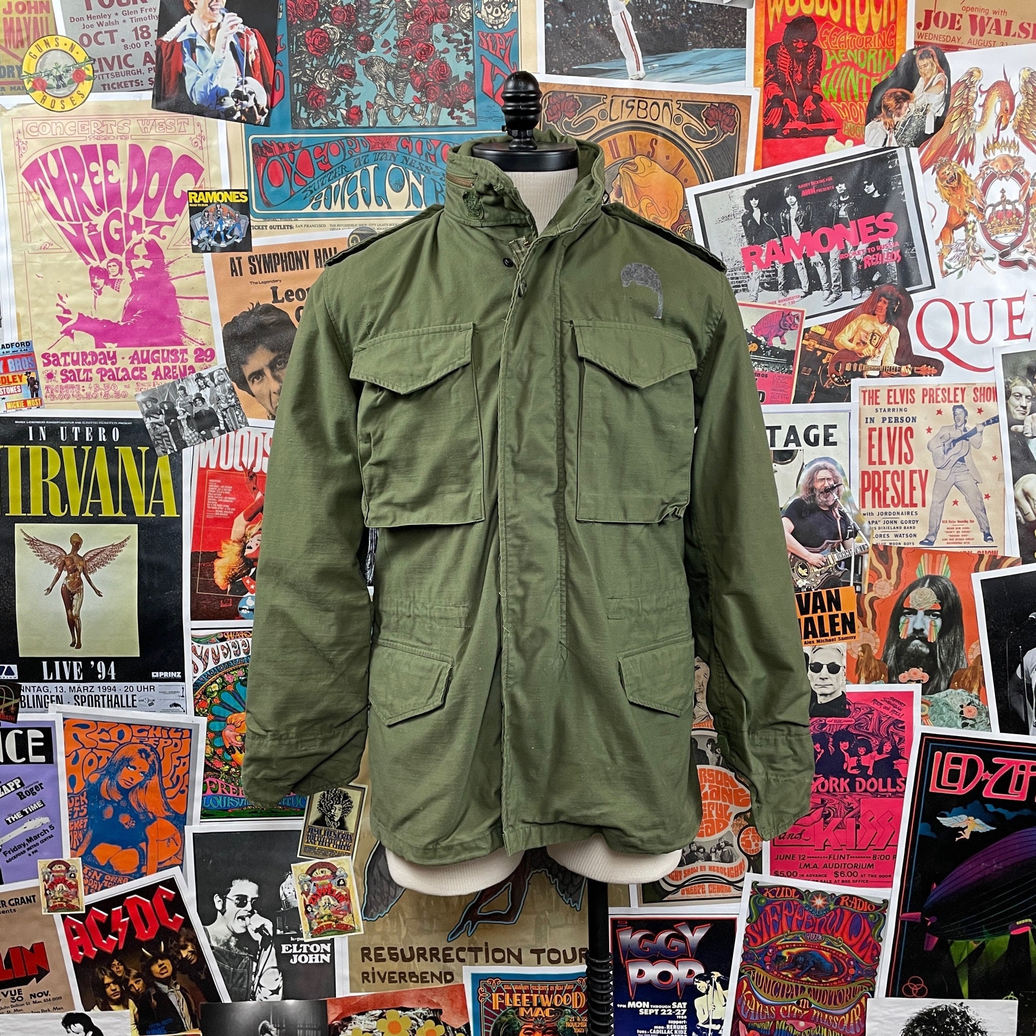 Vintage 1970s-80s US Military 38 Chest OG-107 M-65 Cold - Etsy