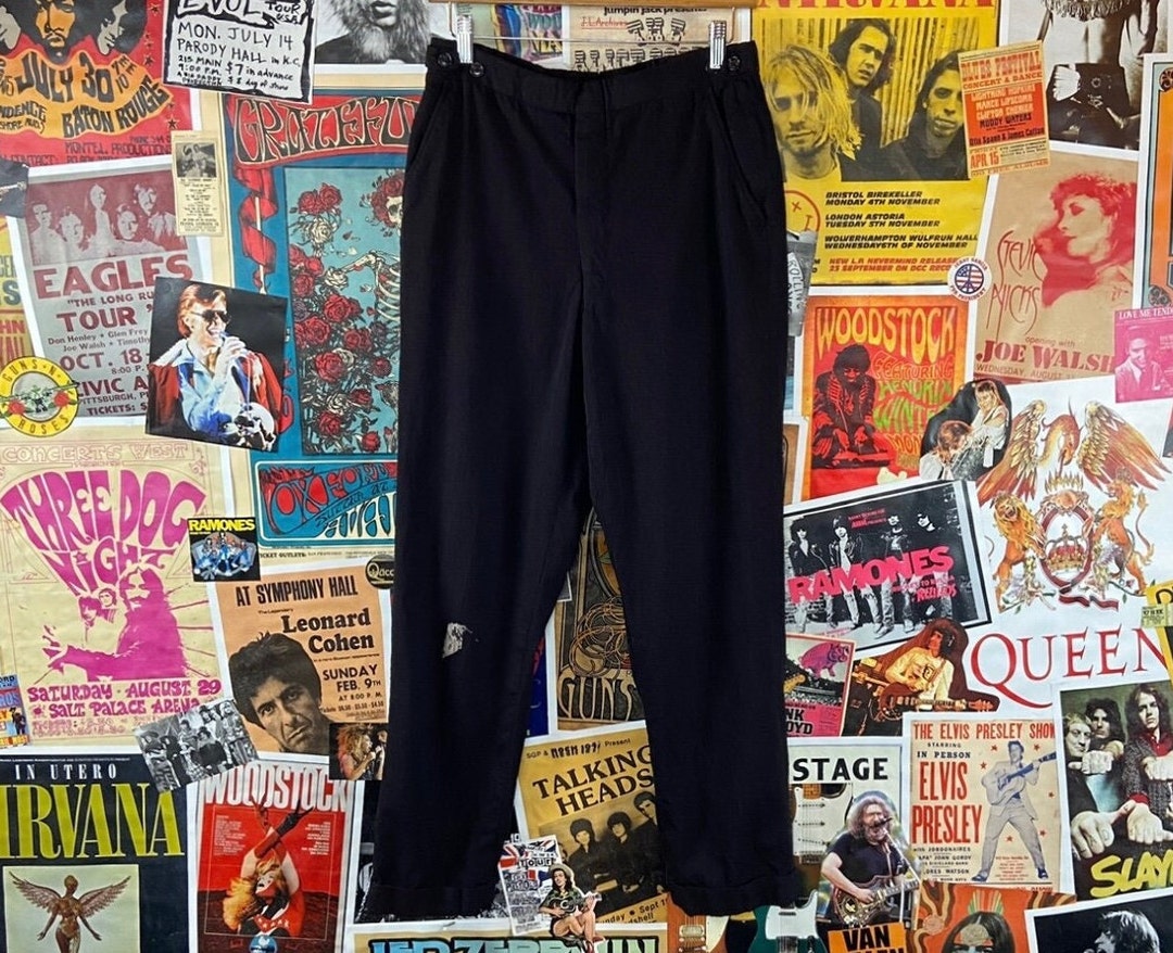 Vintage 40s-50s High Waisted Paint Stained 'plateau by Pacific Mills ...