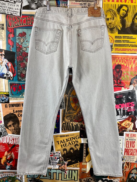 90s Gray Levi's 501s 33x30 Denim Jeans, 90s Levis, Vi… - Gem