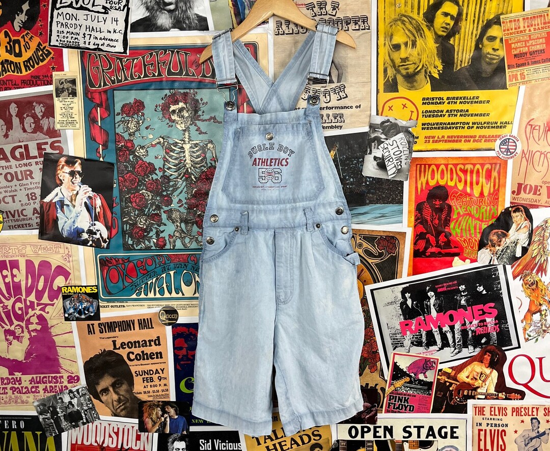 Vintage Kids 90s Bugle Boy Athletics Light Wash Jean Denim Short ...