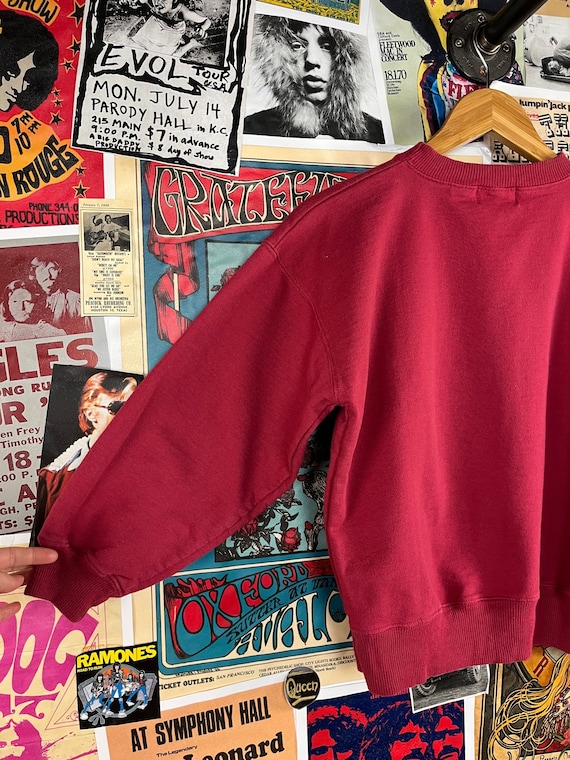 Vintage Kids 90s Red BUM Equipment Pullover Crewneck … - Gem