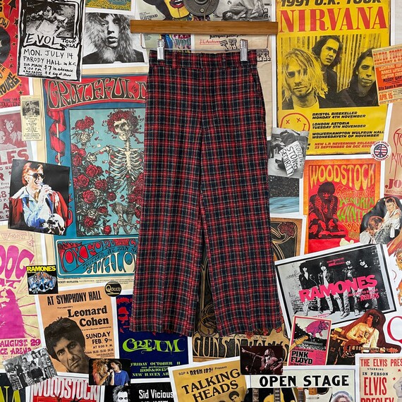 Clothing Rockabilly Glen Check Chino Pants 70s Rockabilly Mens 42x34 ...