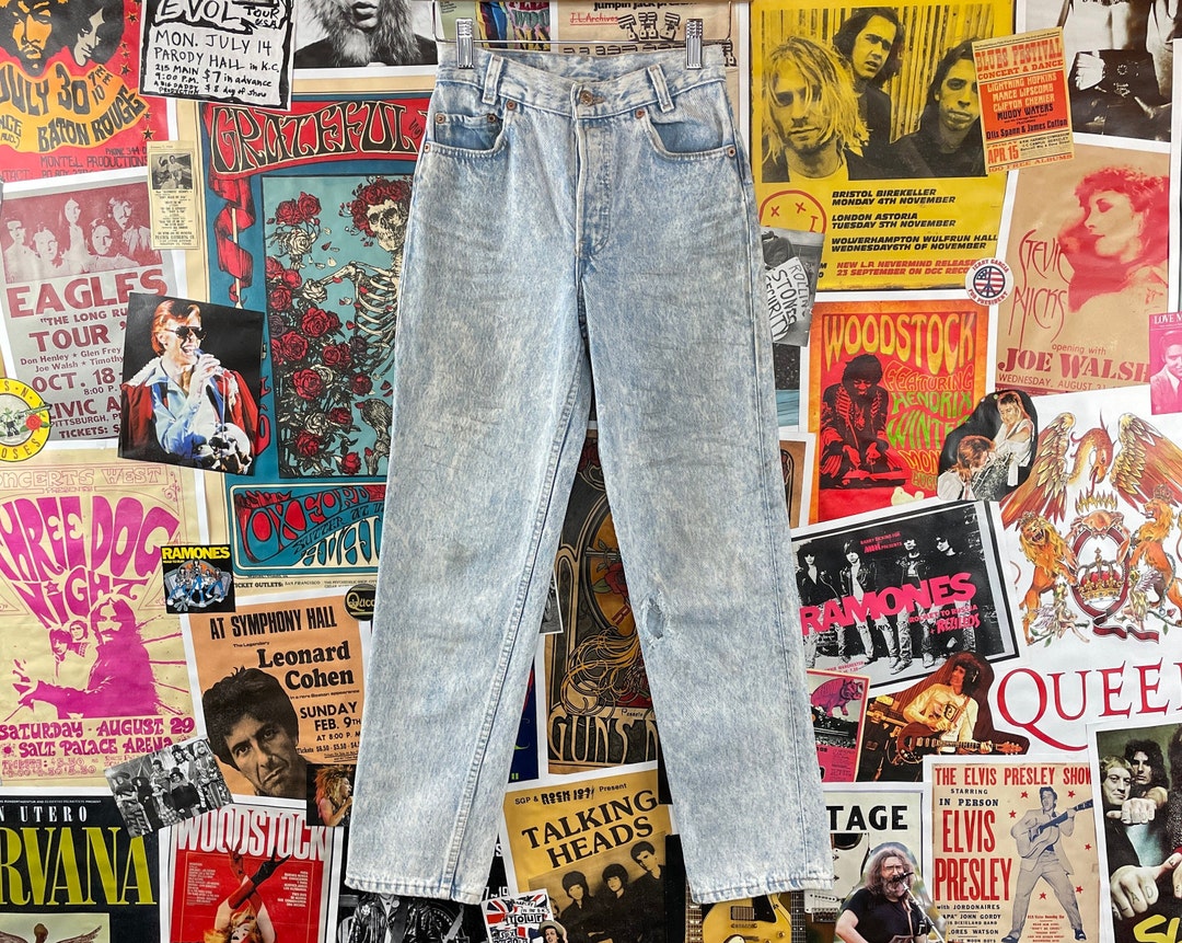 Vintage Kids 80s 90s Stained Light Acid Wash Student - Etsy