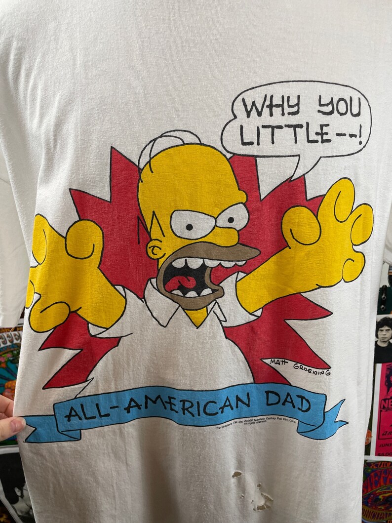 Vintage 1990 the Simpsons 'why You Little' Homer - Etsy UK