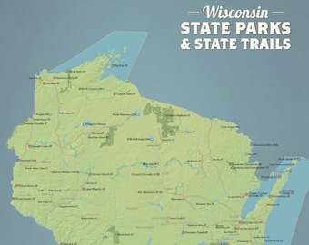 Wisconsin State Parks Map-state Parks of Wisconsin Map-wisconsin Parks ...