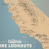 Oregon Fire Lookouts Map 18x24 Poster - Etsy