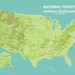 US National Forests Map 18x24 Poster | Etsy