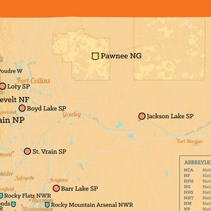 Colorado State Parks & Federal Lands Map 18x24 Poster - Etsy