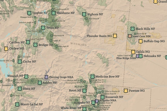 Us National Forest Map