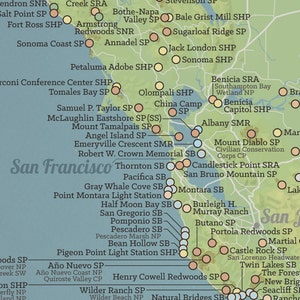 California State Parks Map 18x24 Poster - Etsy