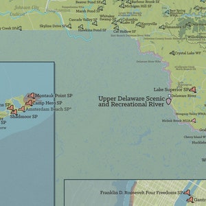 New York State Parks & Public Lands Map 24x36 Poster - Etsy