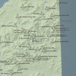 New Hampshire '52 With A View' Map 18x24 Poster - Etsy