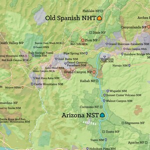 US National Trails System Map 24x36 Poster - Etsy