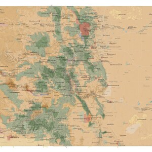 Colorado State Parks & Federal Lands Map 24x36 Poster - Etsy