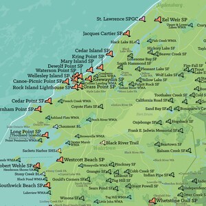 New York State Parks & Public Lands Map 24x36 Poster - Etsy