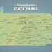 Pennsylvania State Parks Map 11x14 Print - Etsy