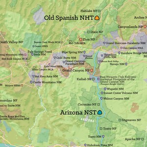 US National Trails System Map 24x36 Poster - Etsy