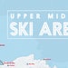 Upper Midwest Ski Resorts Map 18x24 Poster - Etsy