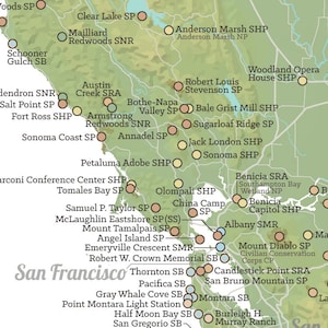 California State Parks Map 18x24 Poster - Etsy