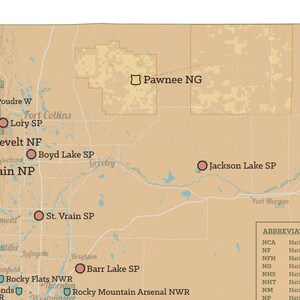 Colorado State Parks & Federal Lands Map 18x24 Poster - Etsy