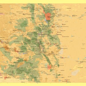 Colorado State Parks & Federal Lands Map 24x36 Poster - Etsy