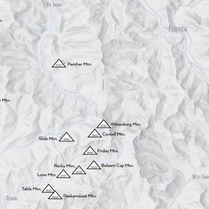 Catskill High Peaks Map 18x24 Poster - Etsy