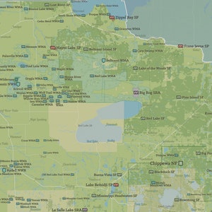 Minnesota State Parks & Public Land Map 24x36 Poster - Etsy
