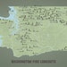 Washington Fire Lookouts Map 11x14 Print | Etsy
