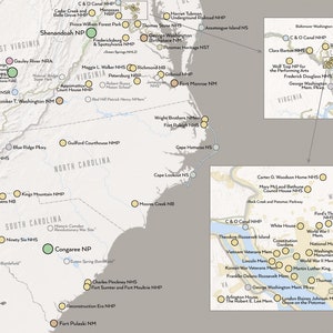 US National Park System Units Map 24x36 Poster - Etsy