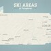 Pennsylvania Ski Resorts Map 11x14 Print - Etsy