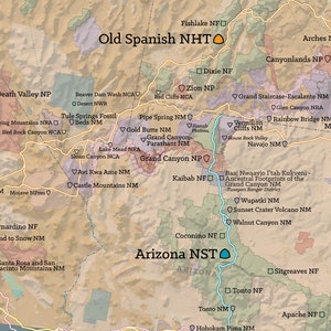 US National Trails System Map 24x36 Poster - Etsy