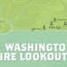 Washington Fire Lookouts Map 18x24 Poster - Etsy