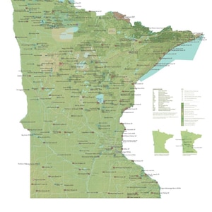Minnesota State Parks & Federal Lands Map 18x24 Poster - Etsy