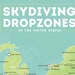 US Skydiving Dropzones Map 24x36 Poster - Etsy