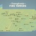 Adirondack Fire Tower Challenge Map 11x14 Print - Etsy