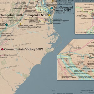 US National Trails System Map 24x36 Poster - Etsy