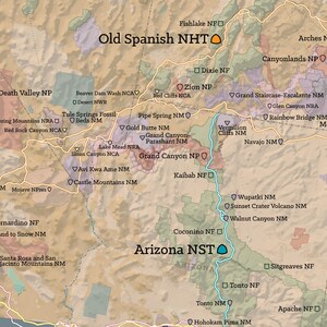 US National Trails System Map 24x36 Poster - Etsy