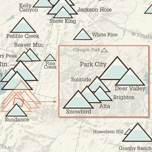 North America Ski Resorts Map 24x36 Poster - Etsy