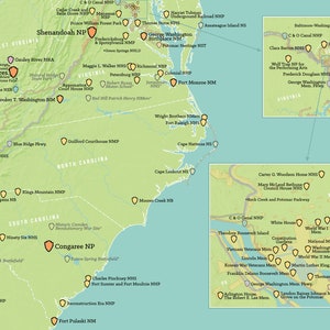 US National Park System Units Map 24x36 Poster - Etsy