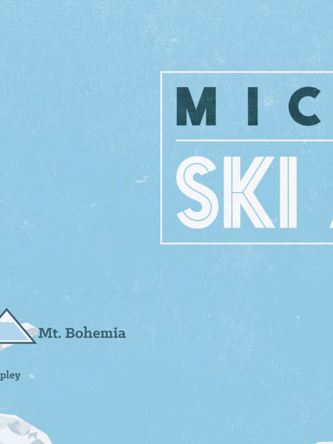 Michigan Ski Resorts Map 18x24 Poster | Etsy